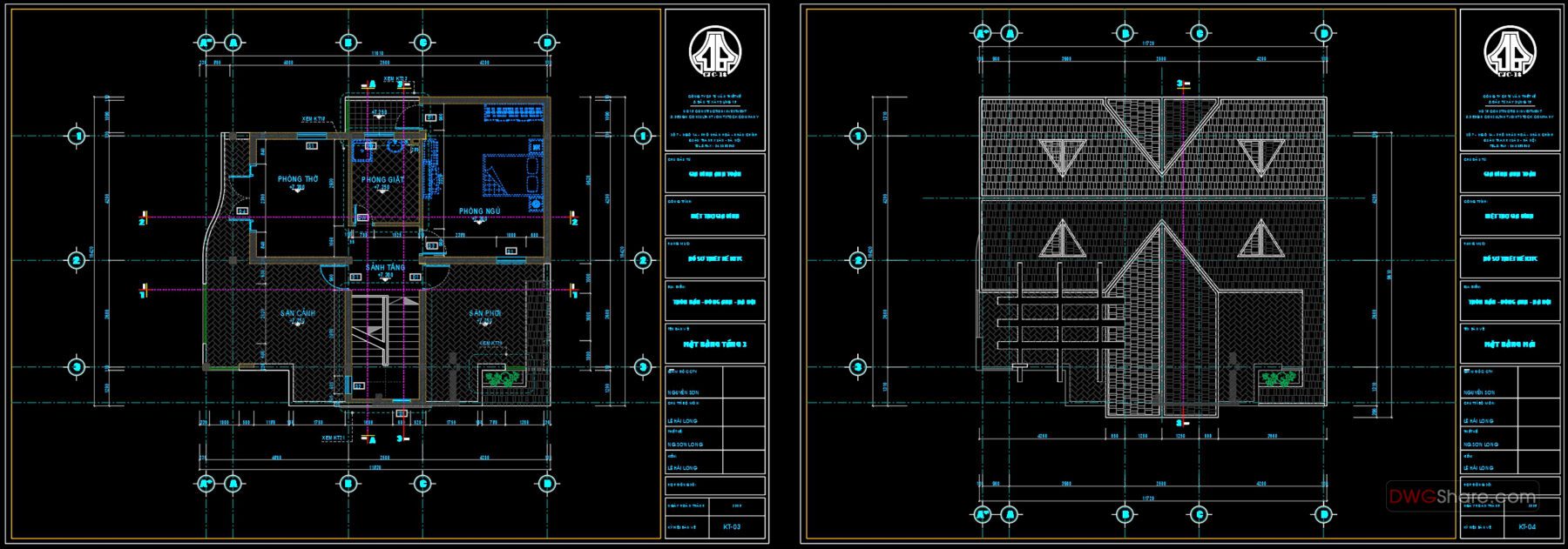 Modern 3-Story House Project AutoCAD File Free Download