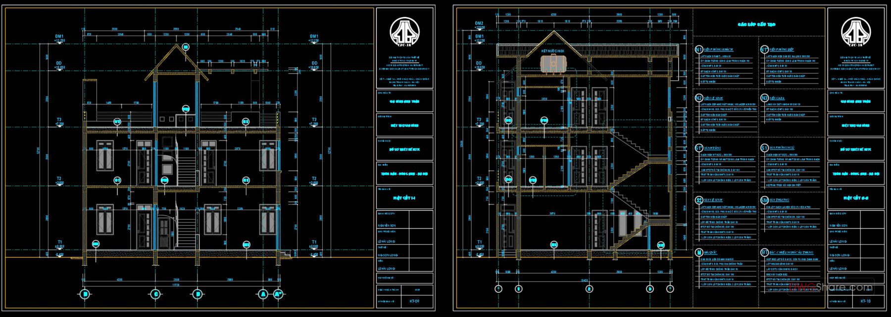 Modern 3-Story House Project AutoCAD File Free Download