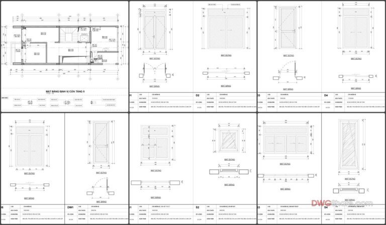 Modern 5-Story House Project PDF File Free Download 6x16.7m