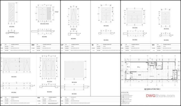 Modern 5-Story House Project PDF File Free Download 6x16.7m