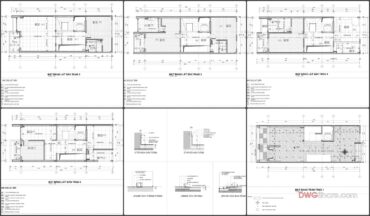 Modern 5-Story House Project PDF File Free Download 6x16.7m