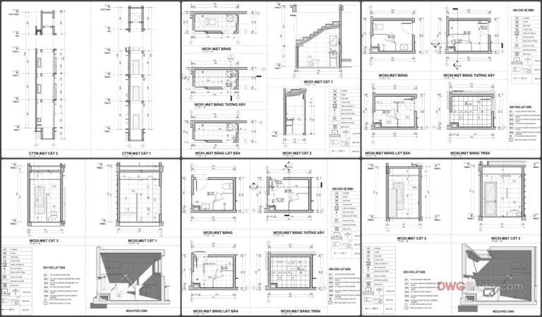Modern 5-Story House Project PDF File Free Download 6x16.7m