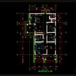1-Story House Plans, Faces and Sections Details AutoCAD File 10x18m - Free Cad Blocks, download ...