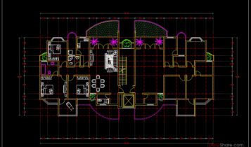 Wellness and SPA complex free AutoCAD drawings