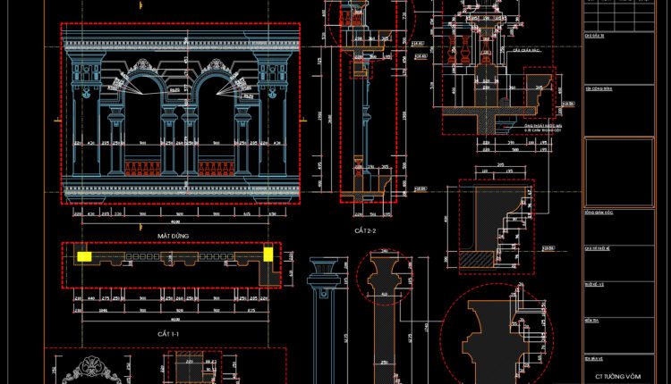 115.Classical Architectural details Blocks free download - Free Cad ...