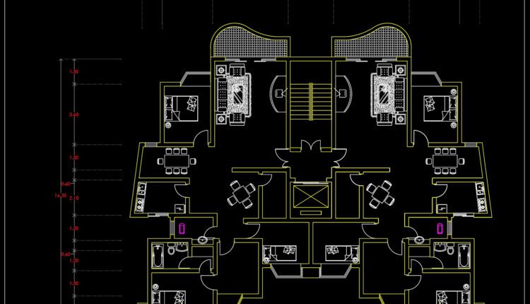117.Apartment Plan AutoCAD File Free Download - Free Cad Blocks ...