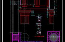 22.A set of trees and shrubs color top view AutoCAD blocks