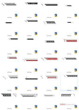 137.Autocad Drawing Of Cornices and molding For Download