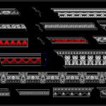 137.Autocad Drawing Of Cornices and molding For Download (2) - Free Cad ...