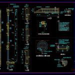 162.Detailed Drawings Of Up and Down Stairs, Balcony, Door In Autocad ...