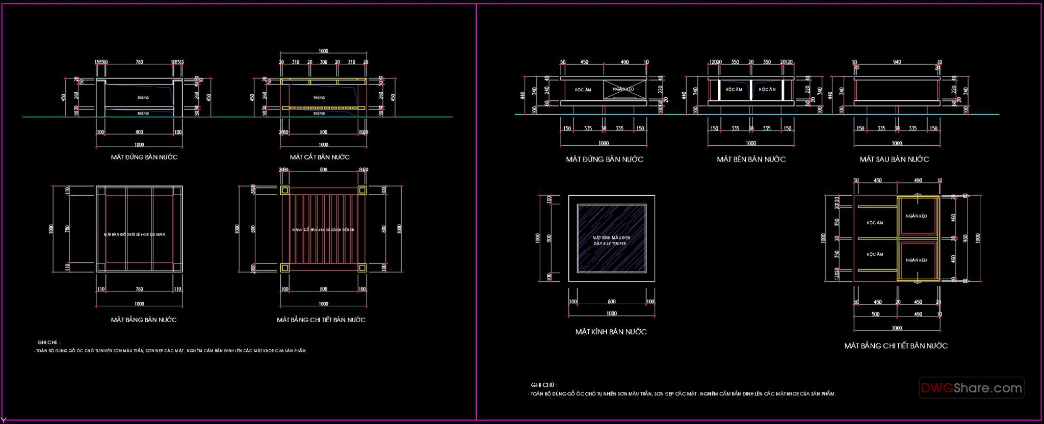 175.Walnut Tables Cad Blocks free download