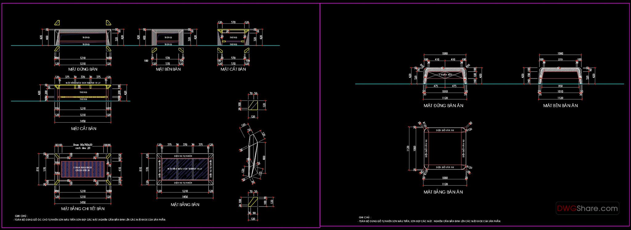 175.Walnut Tables Cad Blocks free download