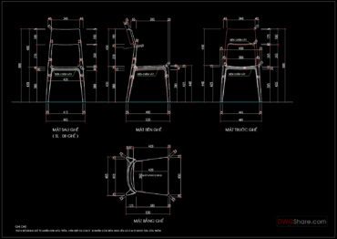 176.Autocad Drawing Of Walnut Chairs Details For Free Download