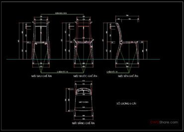 189.Walnut Chairs Cad Blocks free download