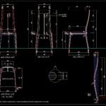190.Autocad Drawing Of Walnut Chairs Details For Download - Free Cad ...
