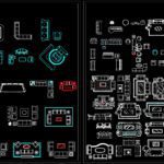 191.CAD Blocks Furniture for Living room - Free Cad Blocks, download ...