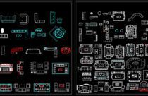 97. CAD drawings of various gypsum ceiling cross-sections and recessed ...