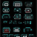 192.CAD Blocks Furniture for Living room - Free Cad Blocks, download ...
