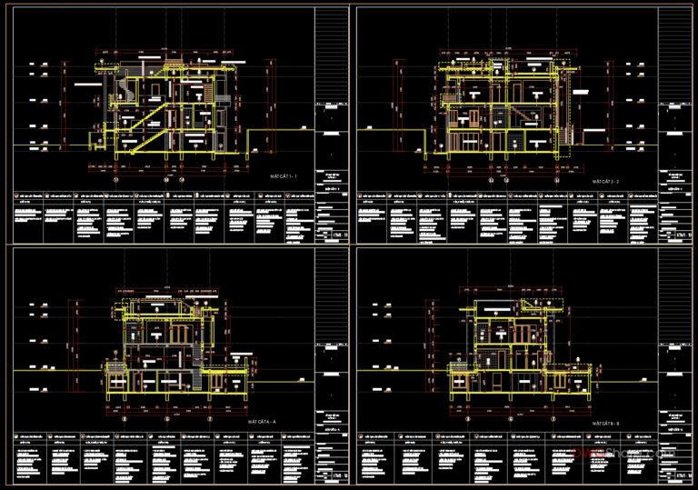 2 Stories a Complete Project AutoCAD File 16.7x19m