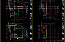 22.A set of trees and shrubs color top view AutoCAD blocks