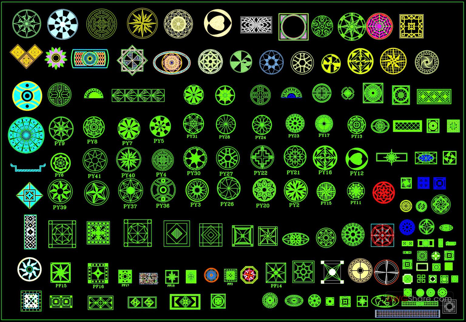 222. Paving Design CAD Blocks