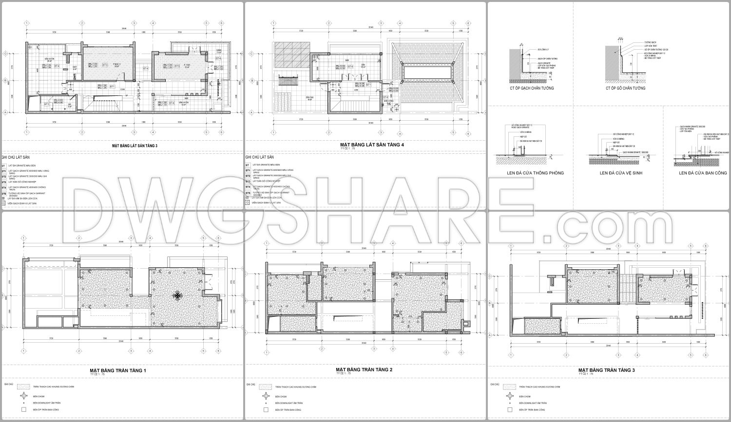3-Story House A Complete Project PDF File 7.1×23m