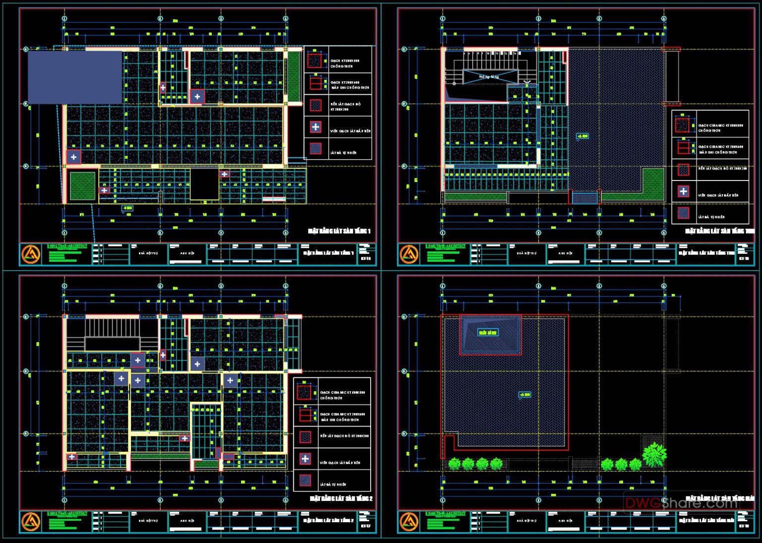 3-Story House a Complete Project AutoCAD File 8.7x12.5m