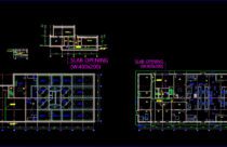 38.Autocad Drawing Of Oil Station Layout Plan and Elevations For Download