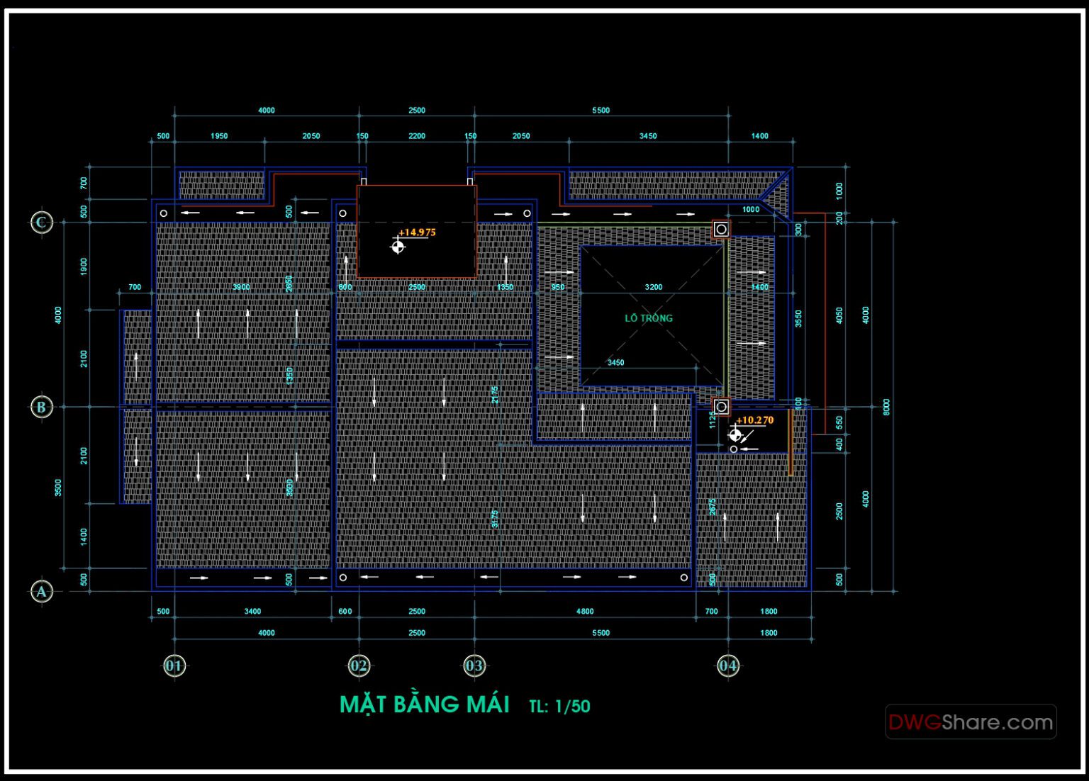4-Stories House a Complete Project AutoCAD File 8x12m