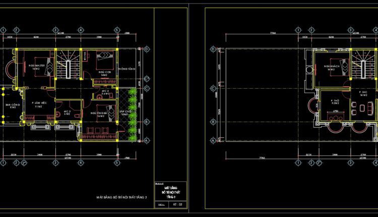 4-Story Classic Villa Plans Details AutoCAD File 10x12m - Free Cad ...