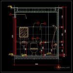 91.WC Layout elevations details AutoCAD drawing download - Free Cad ...