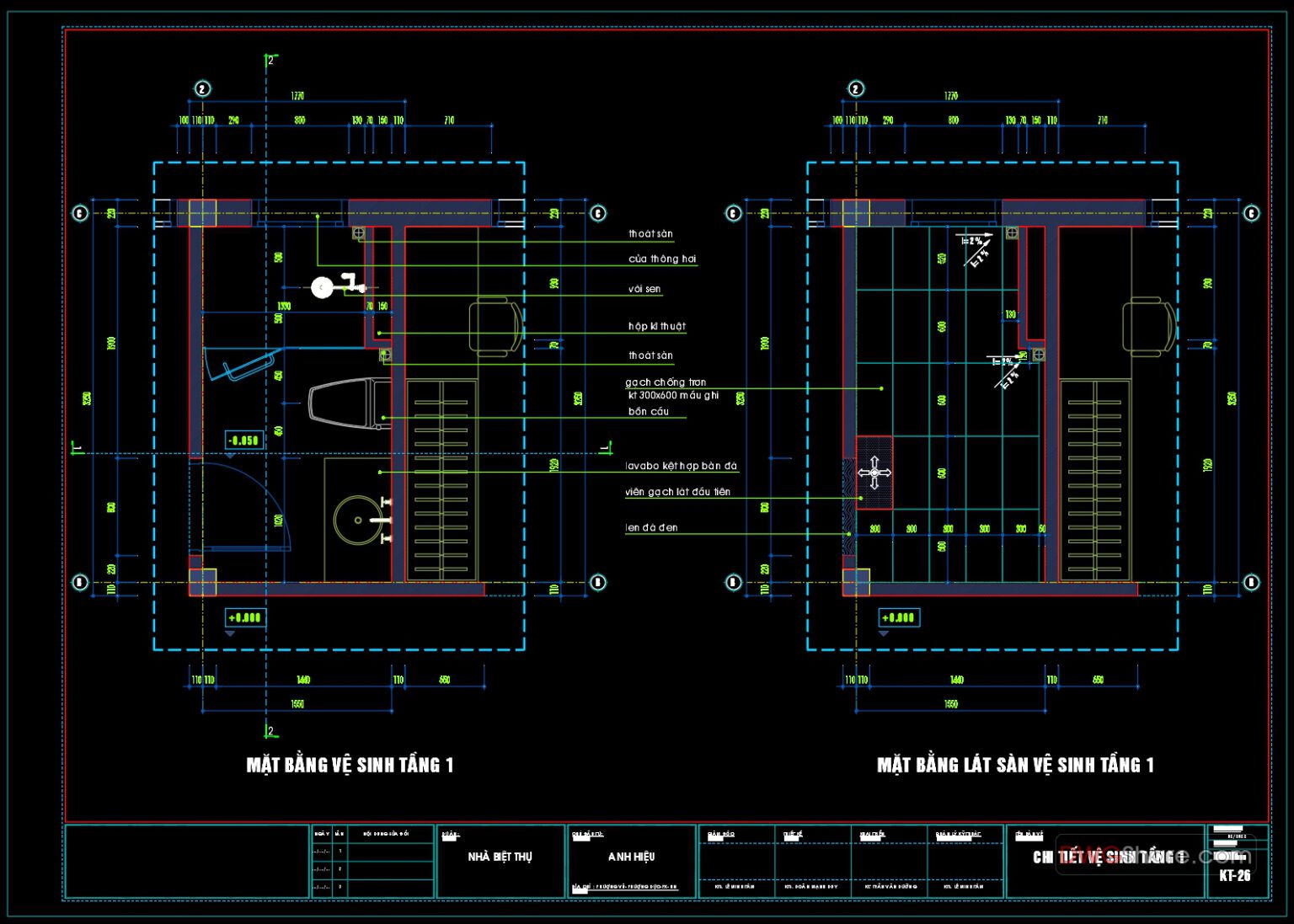 93.WC Layout Plan and elevations details AutoCAD drawing download