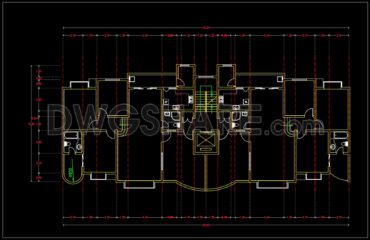123.Apartment Plan AutoCAD File Free Download