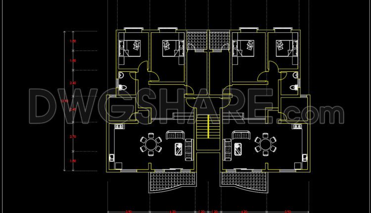 124.Apartment Plan AutoCAD File Free Download - Free Cad Blocks ...