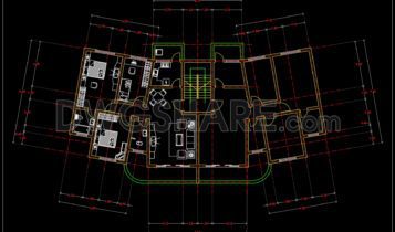 19. CAD drawings of a 10-story high-rise residential building project ...