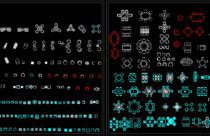 188. Free Download of Decorative Pattern Design CAD Blocks