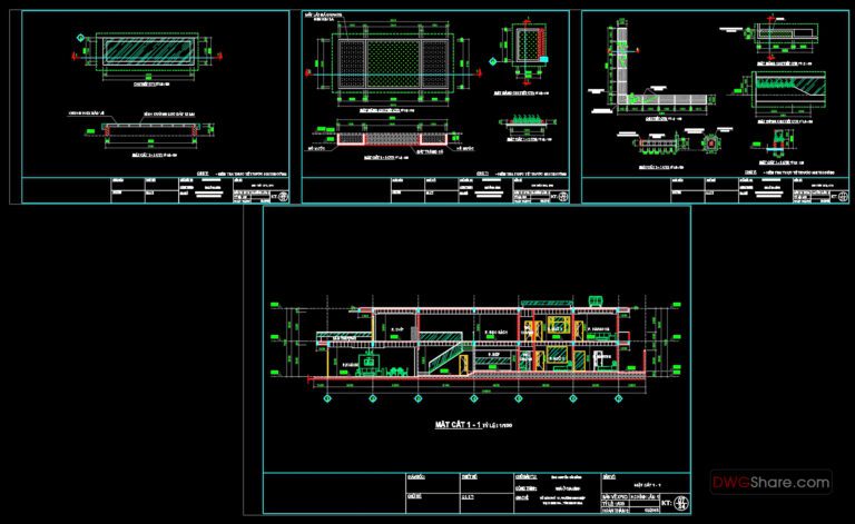 2-Story House a Complete Project AutoCAD File 8.5mx35m Free Download