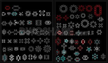 19.Siamese Connection Cad Blocks