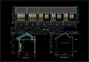 21.Autocad Drawing Of Ancestral Temple For Download