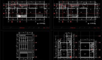 274. Structural Drawings Of 2-Story House A Complete Project 4.2m x 18m ...