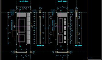 392.Detailed AutoCAD Drawings Of Doors, Windows For Download
