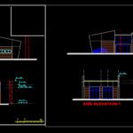 38.Autocad Drawing Of Oil Station Layout Plan and Elevations For ...