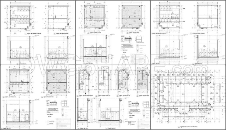 Drawing Of 1-Story Hall House Project 51.2m x 77.2m For Download
