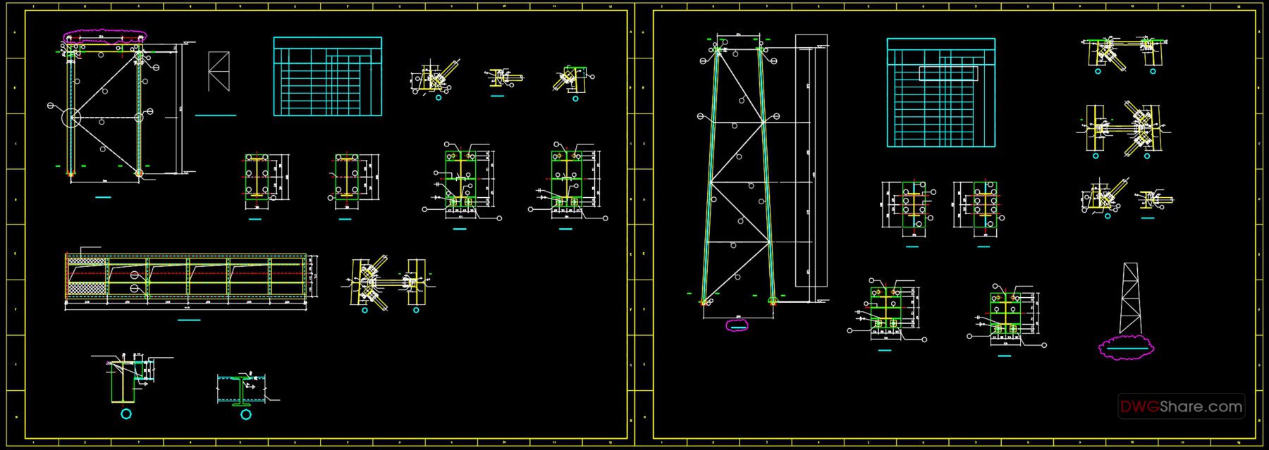 63.Free Download of Belt Conveyor Foundation and Steel Connection ...
