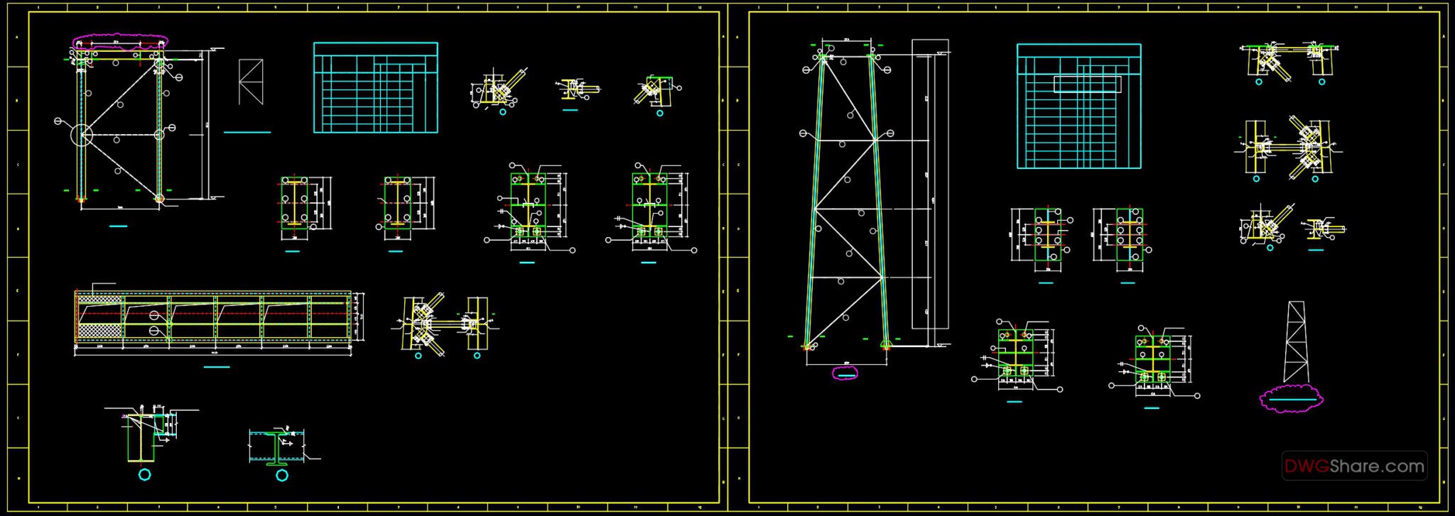 63.Free Download of Belt Conveyor Foundation and Steel Connection ...
