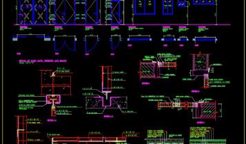 602. Free Download CAD File – Atrium Roof Grid Structure Details