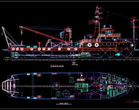 44.Venus Boat 2D CAD blocks