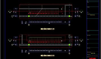 141. Detailed drawings of stairs in autocad file