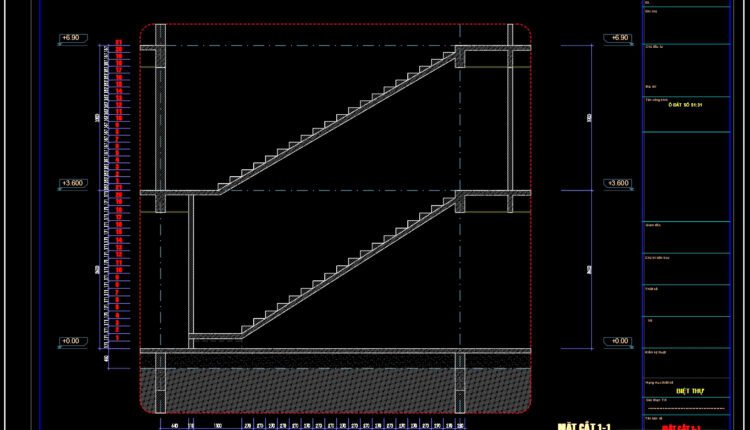 83.Detailed drawings of stairs in autocad file - Free Cad Blocks ...