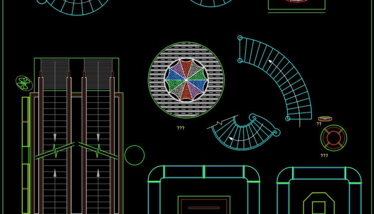 86.Free DWG models of Stairs in plan view - Free Cad Blocks, download ...